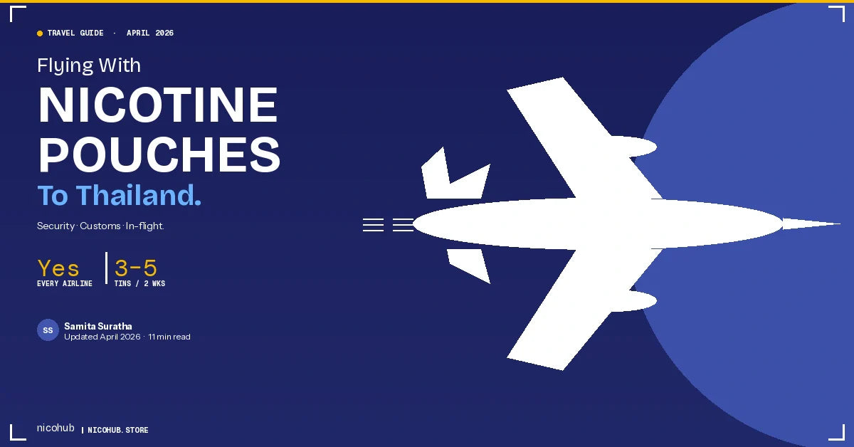 Can You Fly with Nicotine Pouches? Yes — 2026 Rules